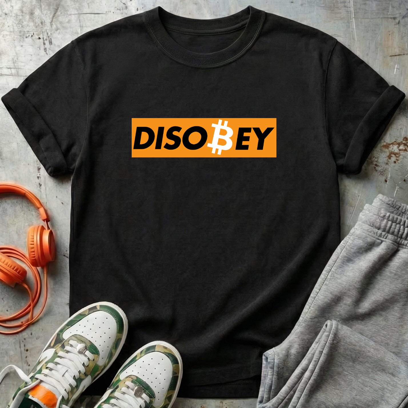 Disobey Bitcoin Comfort Colors Tee Shirt – Satoshi Space Club